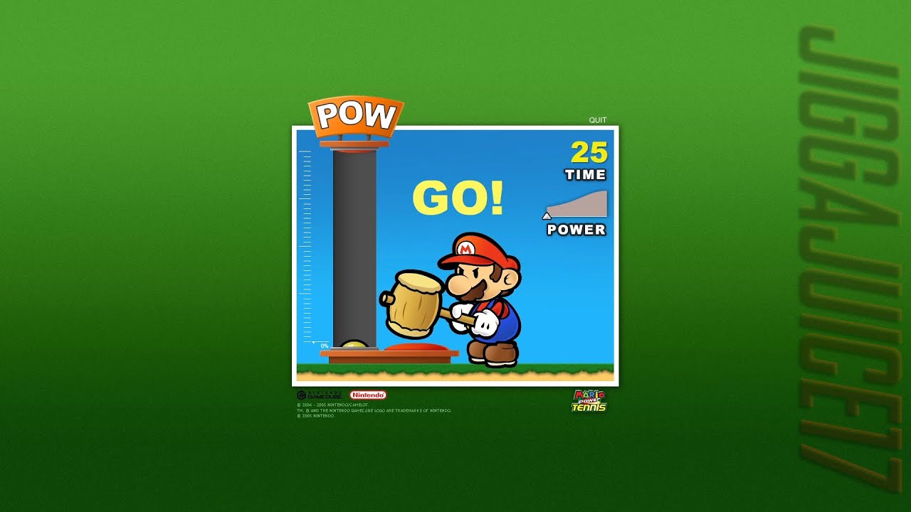 Mario Power Tennis - Hammer Power Nintendo Flash Game (No Commentary ...