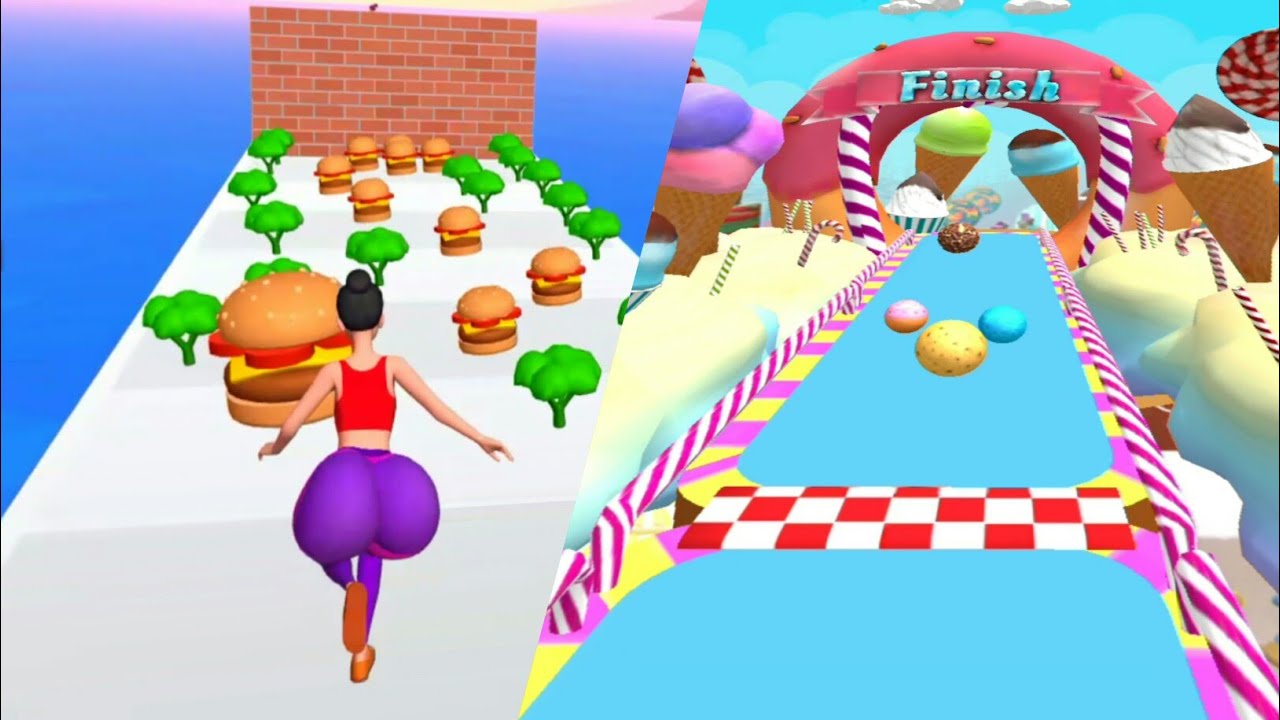 candy ball run VS twerk game play all levels|Walkthrough|Play on ...