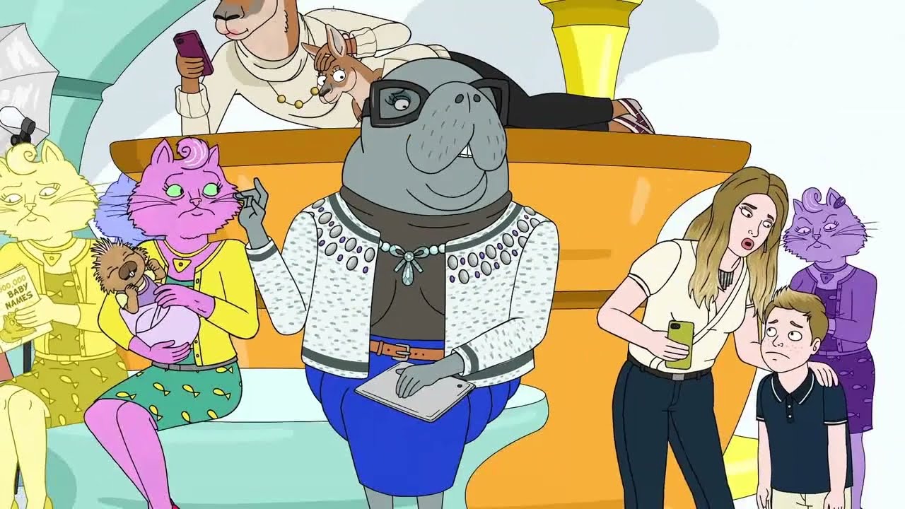 Bojack Horseman - Princess Carolyn's Takes a Photo With Her Baby - YouTube