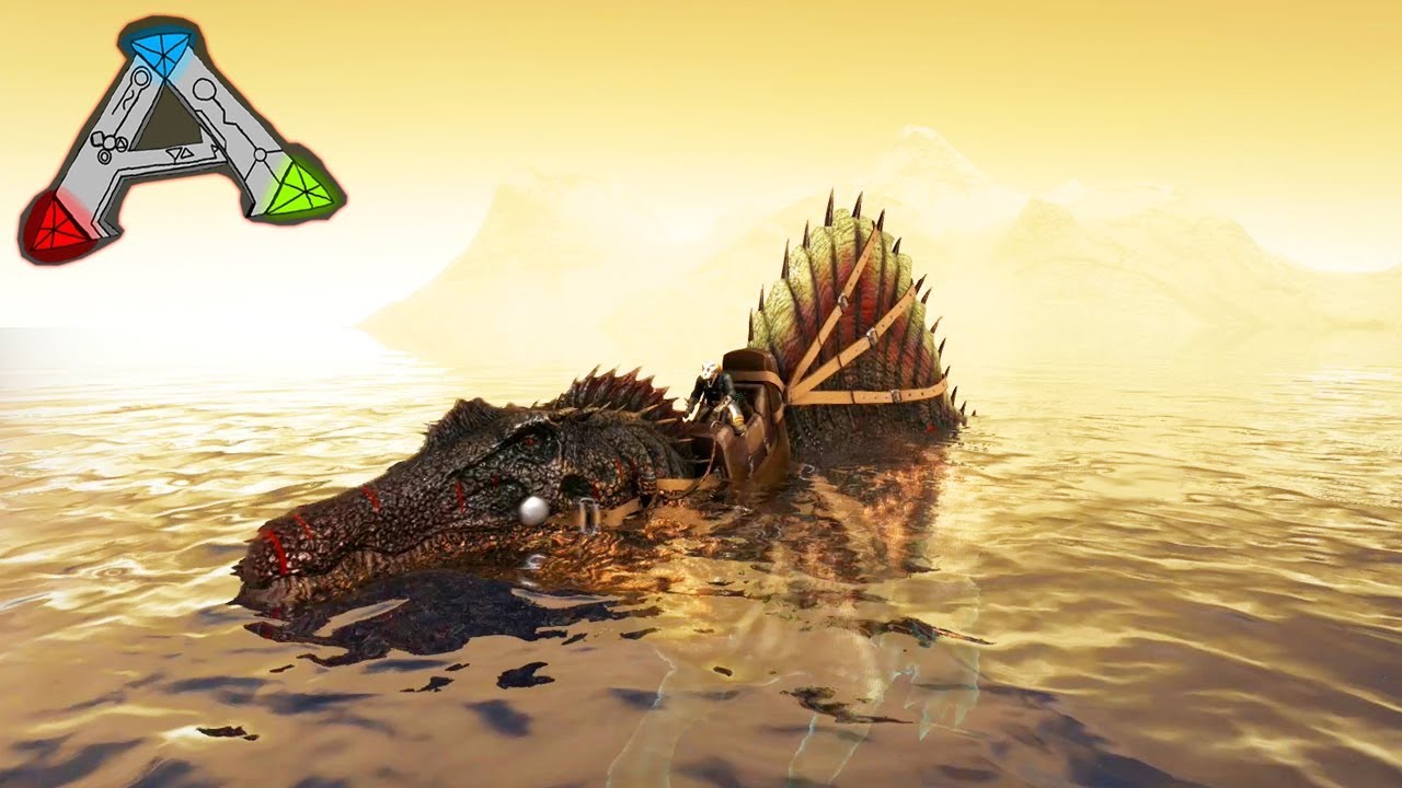 ARK VANILLA #146 - ESPINOSSAURO! O CAÇADOR DOS MARES! - YouTube