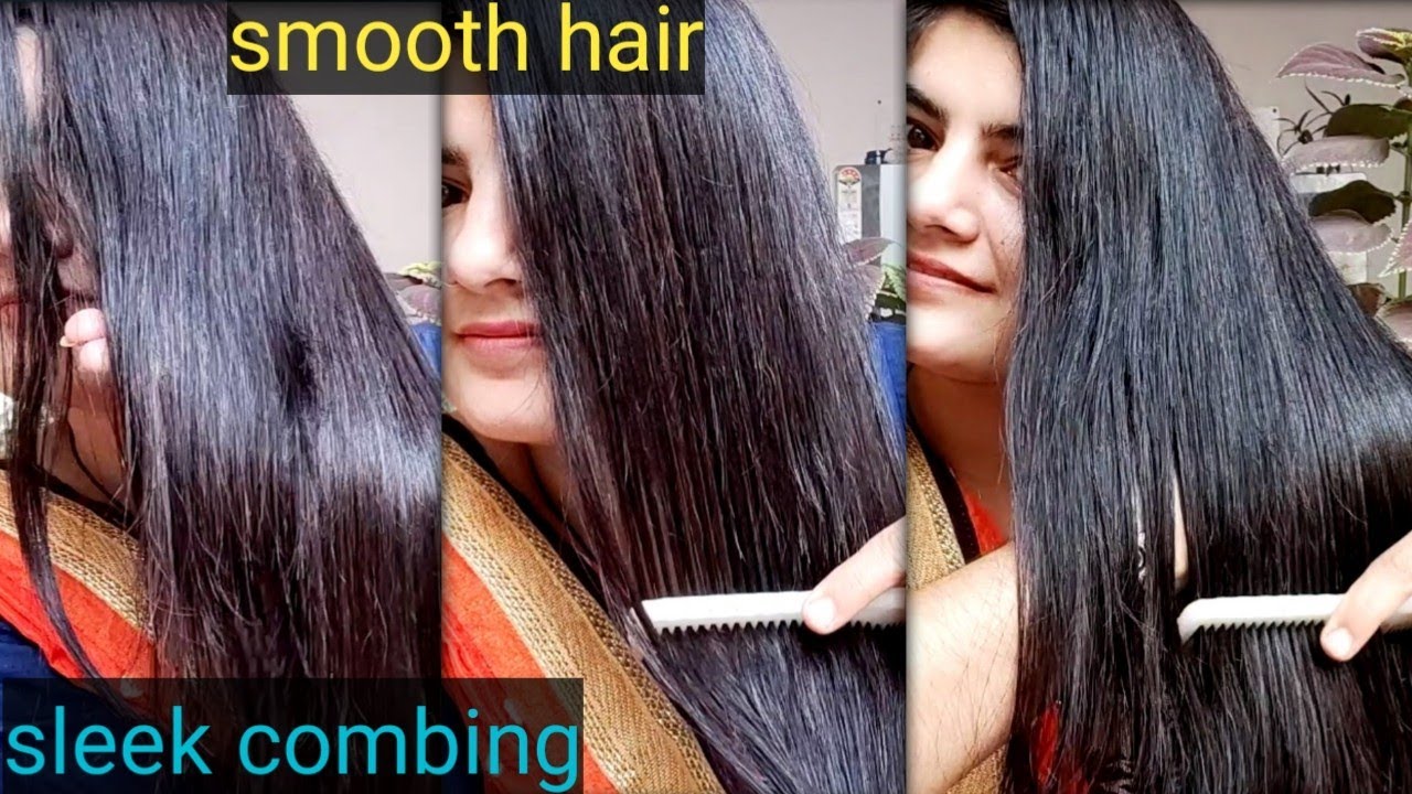 heavy hair oiling combing | wet hair combing | wet hair towel drying ...