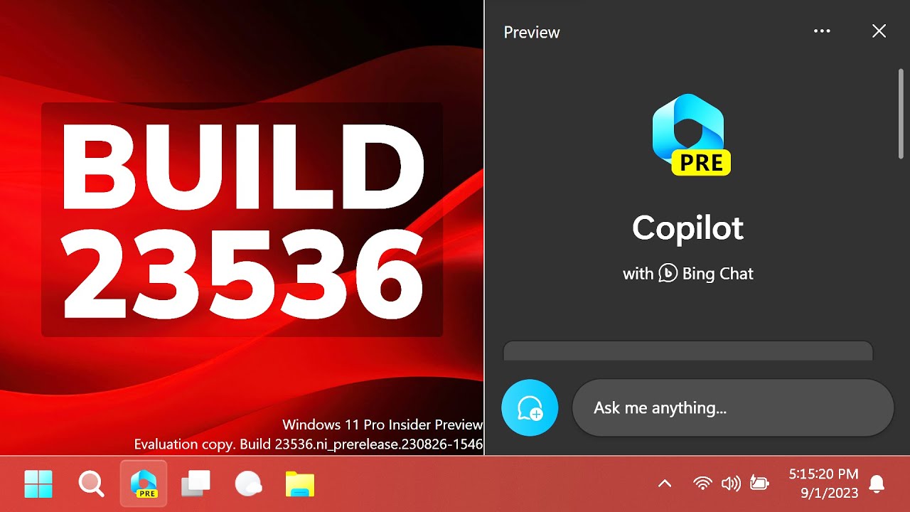 New Windows 11 Build 23536 – New Apps Updates, Copilot AI Fixed and ...