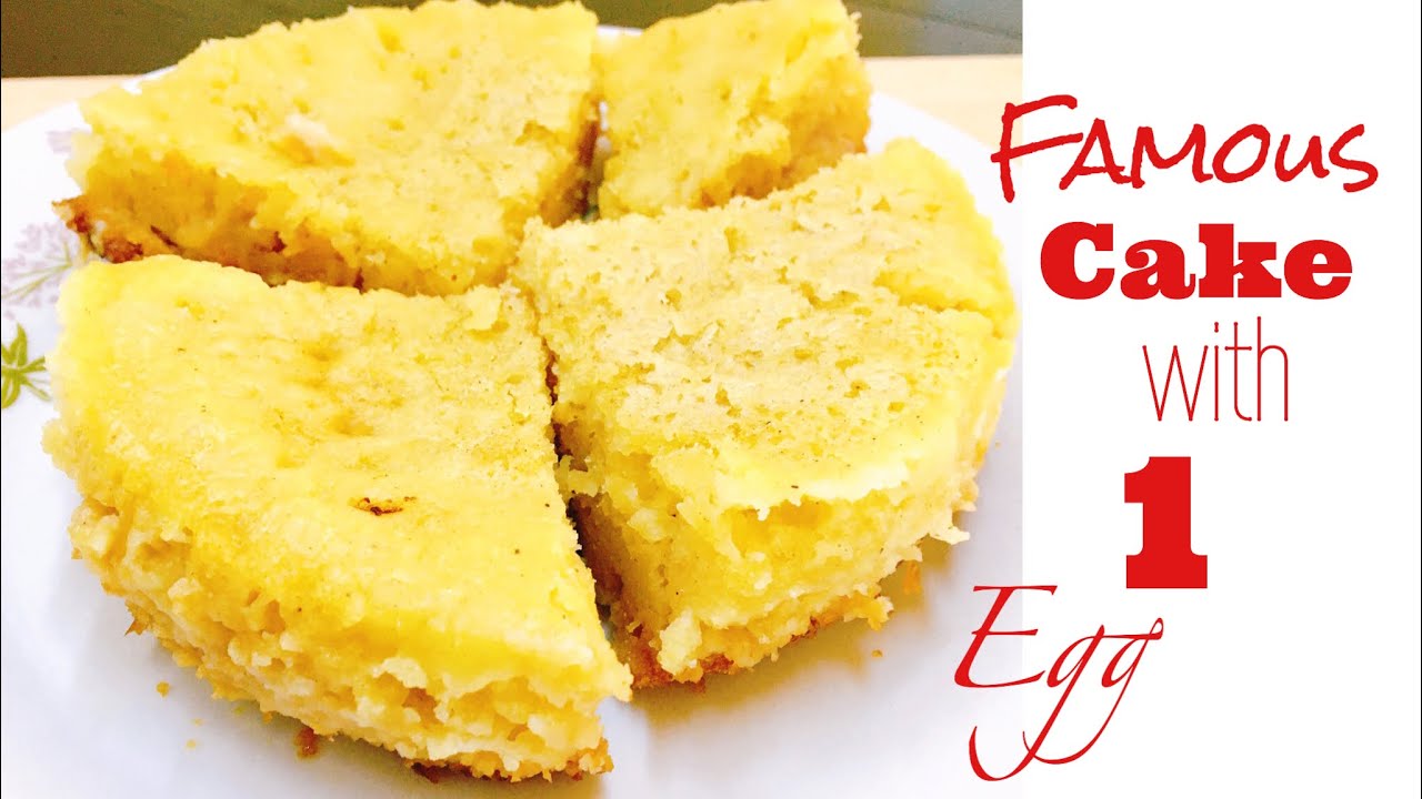 Famous cake with 1 egg - 20minutes cake in one pan - reached millions ...
