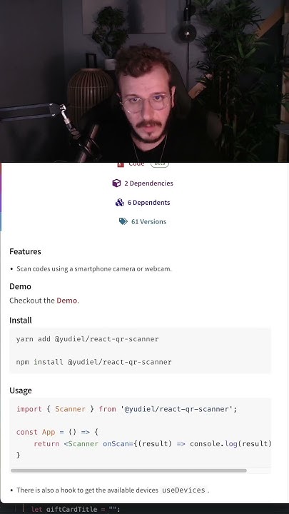 Scan de qrcode en vue react angular #fyp #webdeveloper #javascript #coding #frontenddeveloper # ...