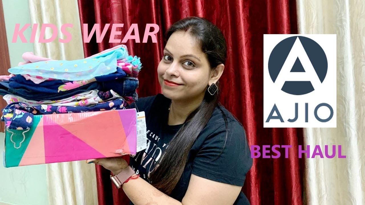 BEST AJIO HAUL 2022 | AJIO Kids Western Wear and Dresses Try-On Haul ...