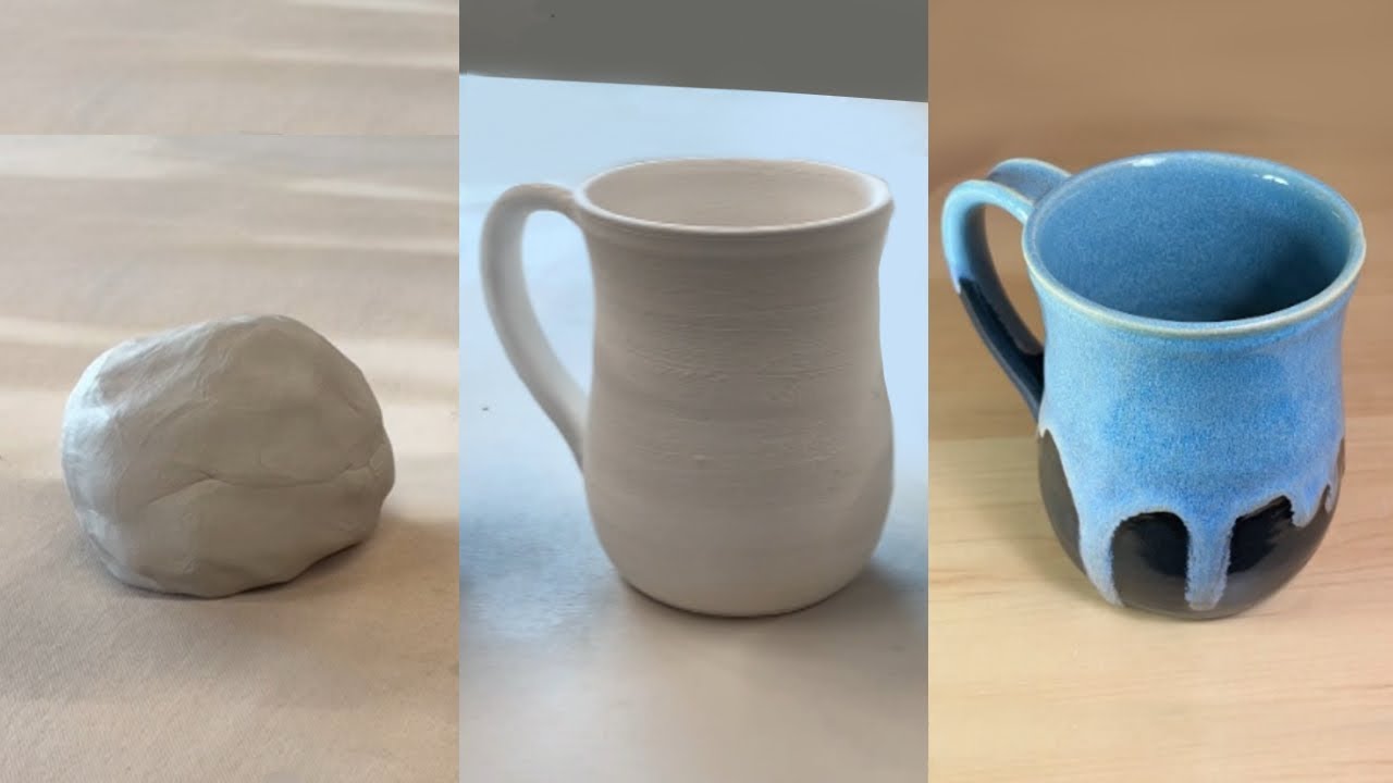 Making Mugs - The Full Wheel Throwing Pottery Process - YouTube