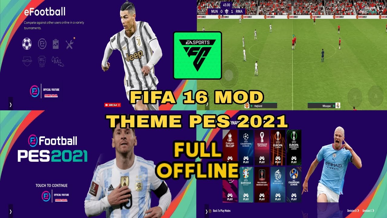 NOSTALGIA🔥 !! FIFA 16 MOD THEME PES 2021 FULL TOURNAMENT | UPDATE ...