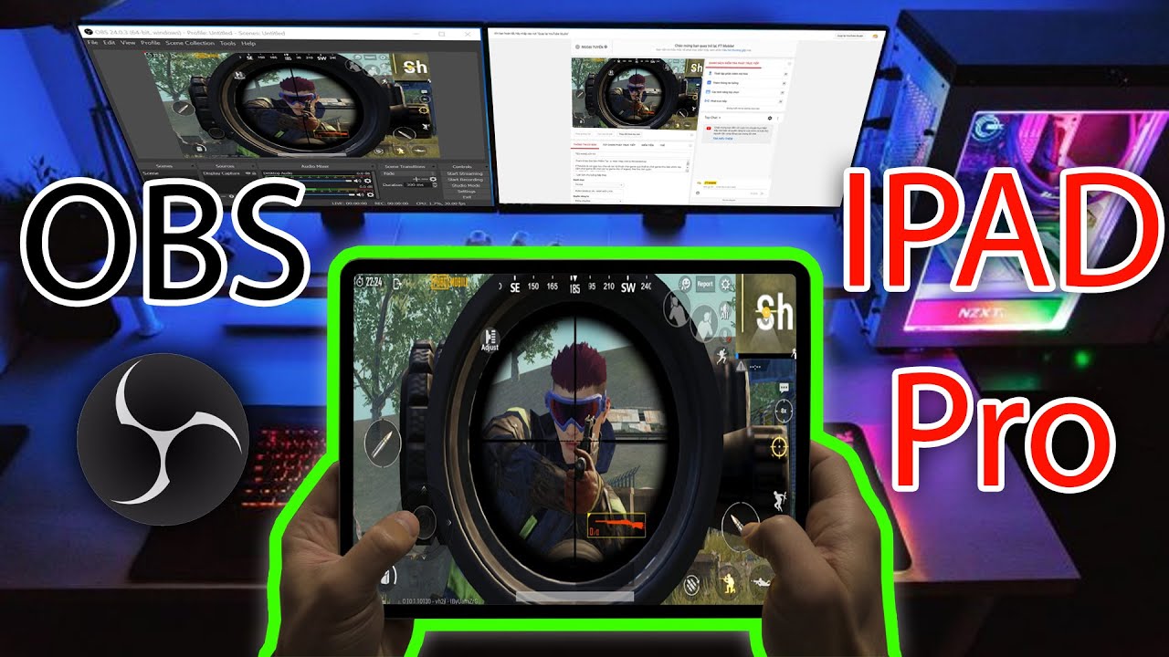 Setup Livestream Ipad Pro Trên OBS Game PUBG Mobile Bằng Capture Card Nội Địa Trung Quốc Cực ...