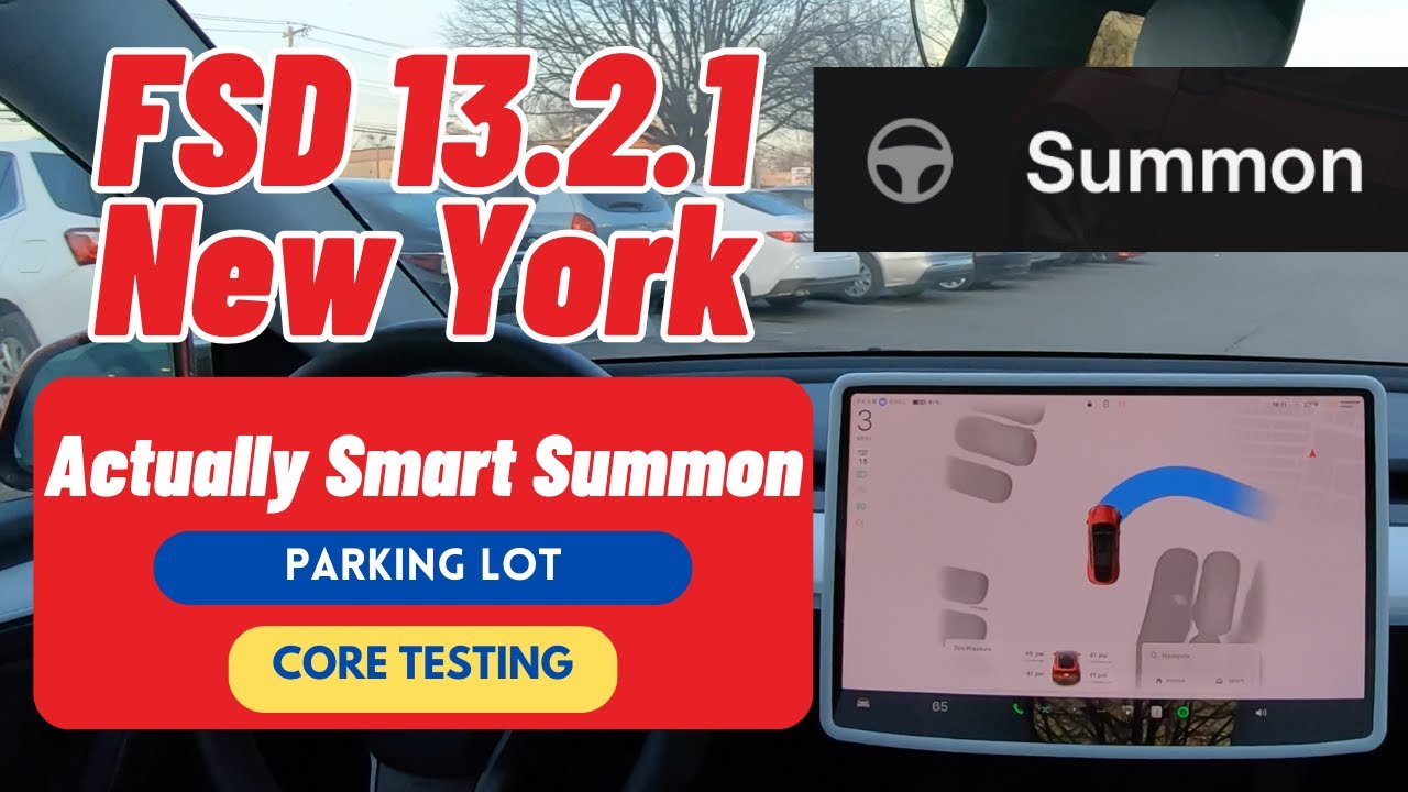 Tesla FSD Supervised v13.2.1 Actually Smart Summon (ASS.) Test - YouTube