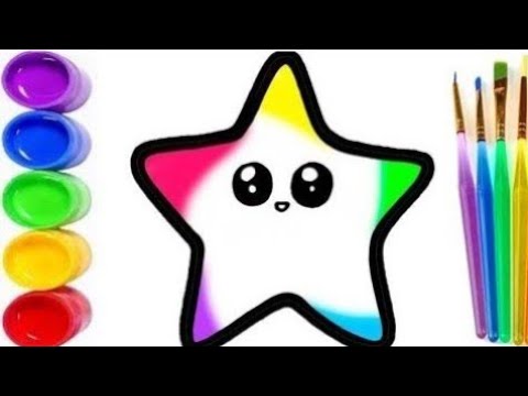 Bolalar uchun Yulduzcha rasm chizish Звездный рисунок для детей. Star ...