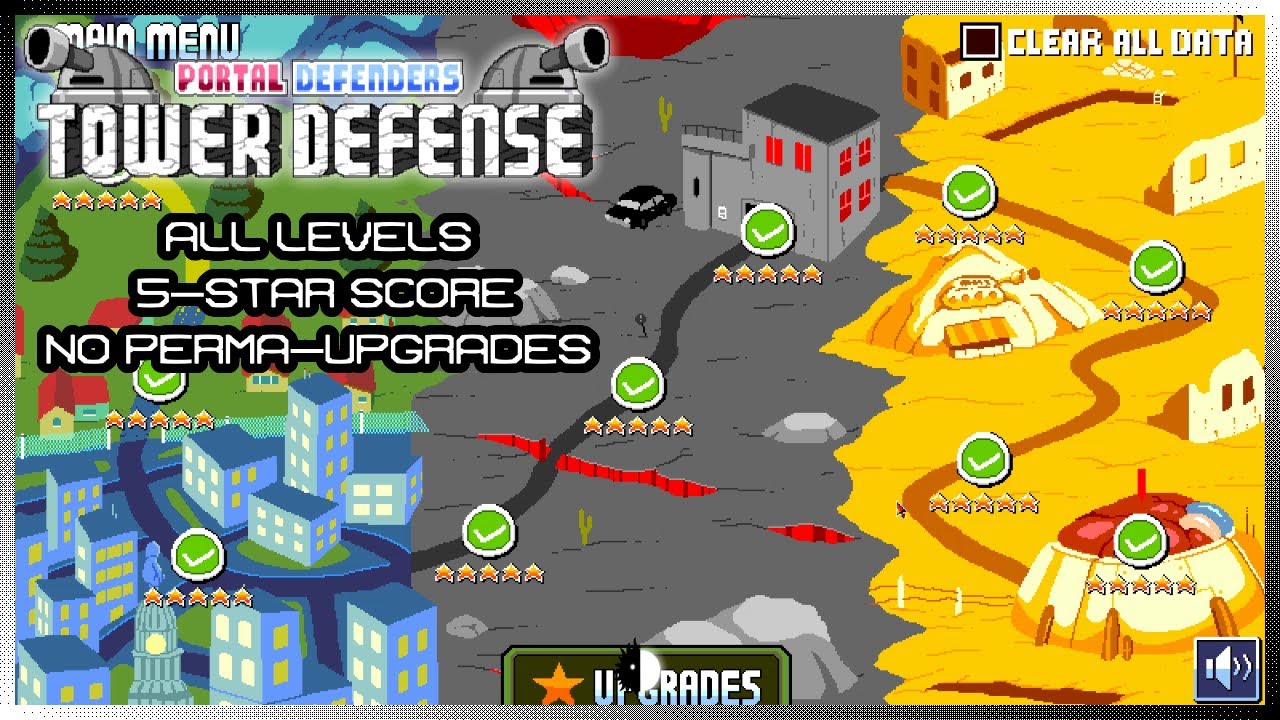 PORTAL DEFENDERS Tower Defense - All Levels - 5 Star - No Perma ...