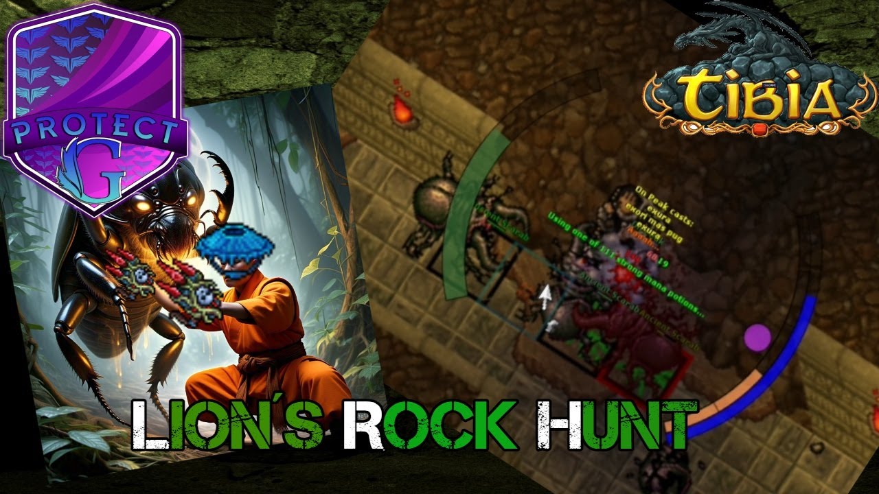 Tibia Hunt Exalted Monk (Lv 50/1000) - Ancient Scarab and Lion's ( 600k ...