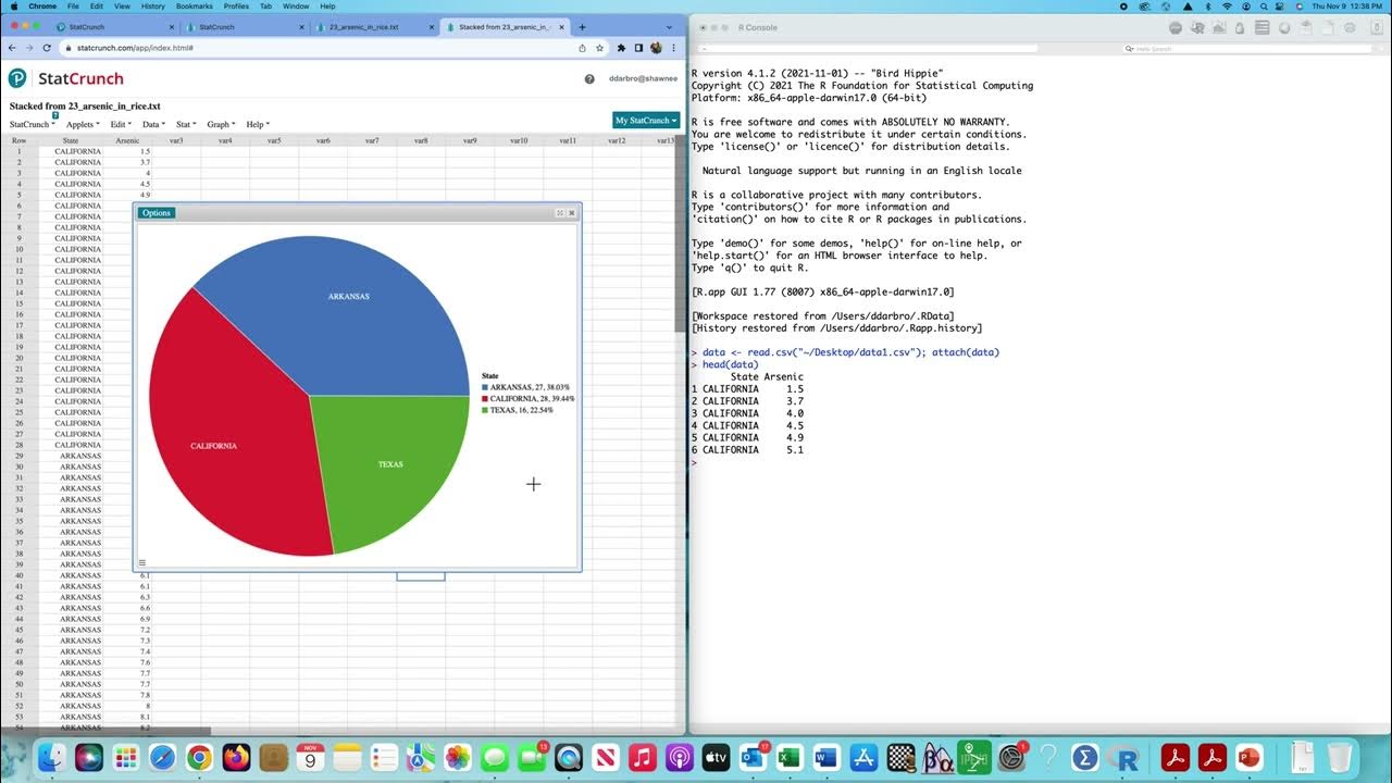 Describing Categorical Data with StatCrunch, MATH5130 - YouTube