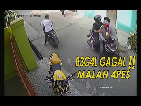 BEG4L APES! GAGAL BERAKSI SAMPAI TERTANGKAP DAN DITEMB4K!!