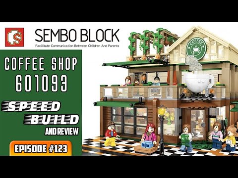ATN #123 - Sembo Block 601093 Coffee Shop Speedbuild / Review - YouTube
