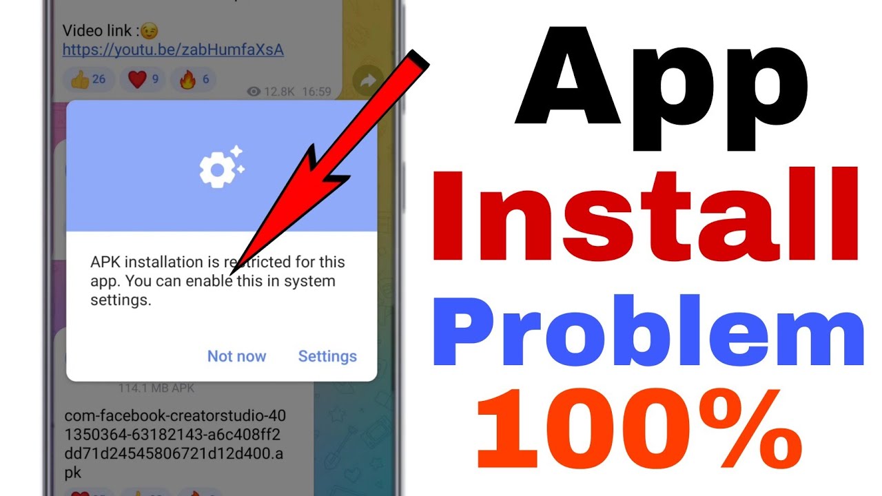 APK installation is restricted for this app You can enable this in ...