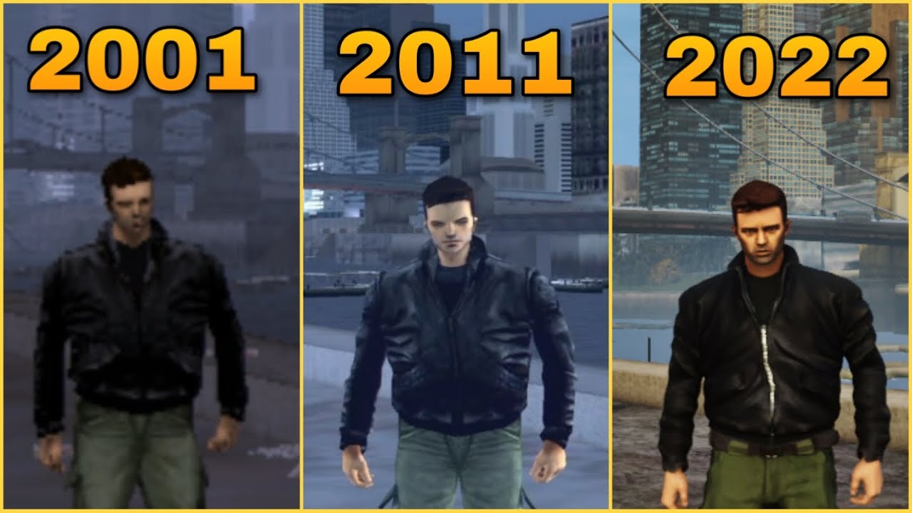 HOW GTA 3 GRAPHICS CHANGED OVER THE YEAR 2001-2022 - YouTube