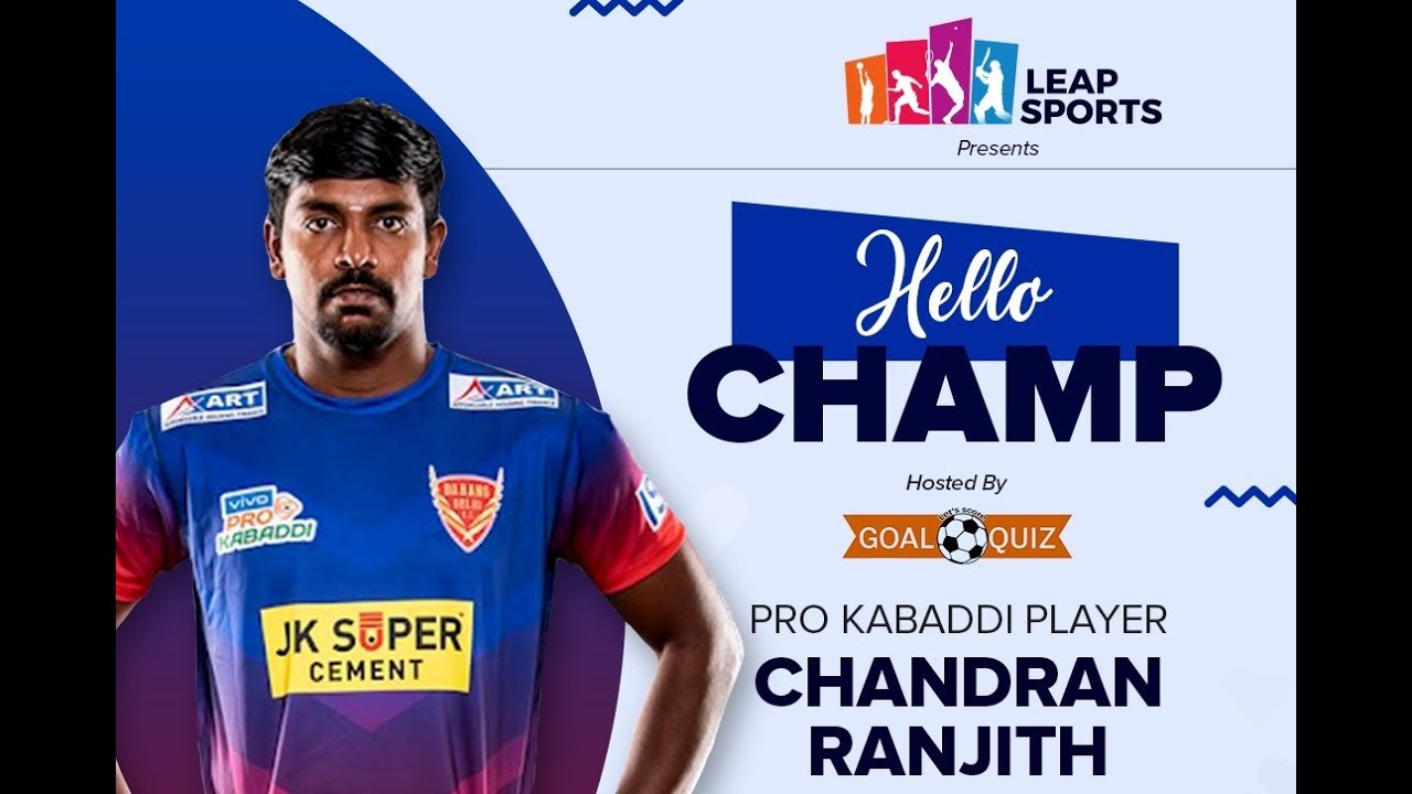 Pro kabaddi player Chandran Ranjith interview - YouTube
