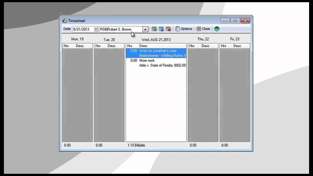 Capturing Billable Time with LexisNexis Time Matters - YouTube