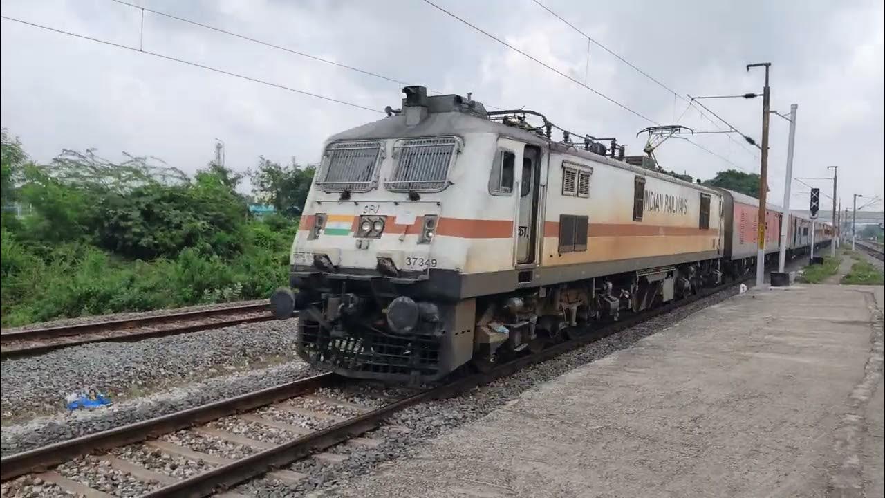 12296 Sangamitra Express with Samastipur (SPJ) WAP-7 #37349 - YouTube
