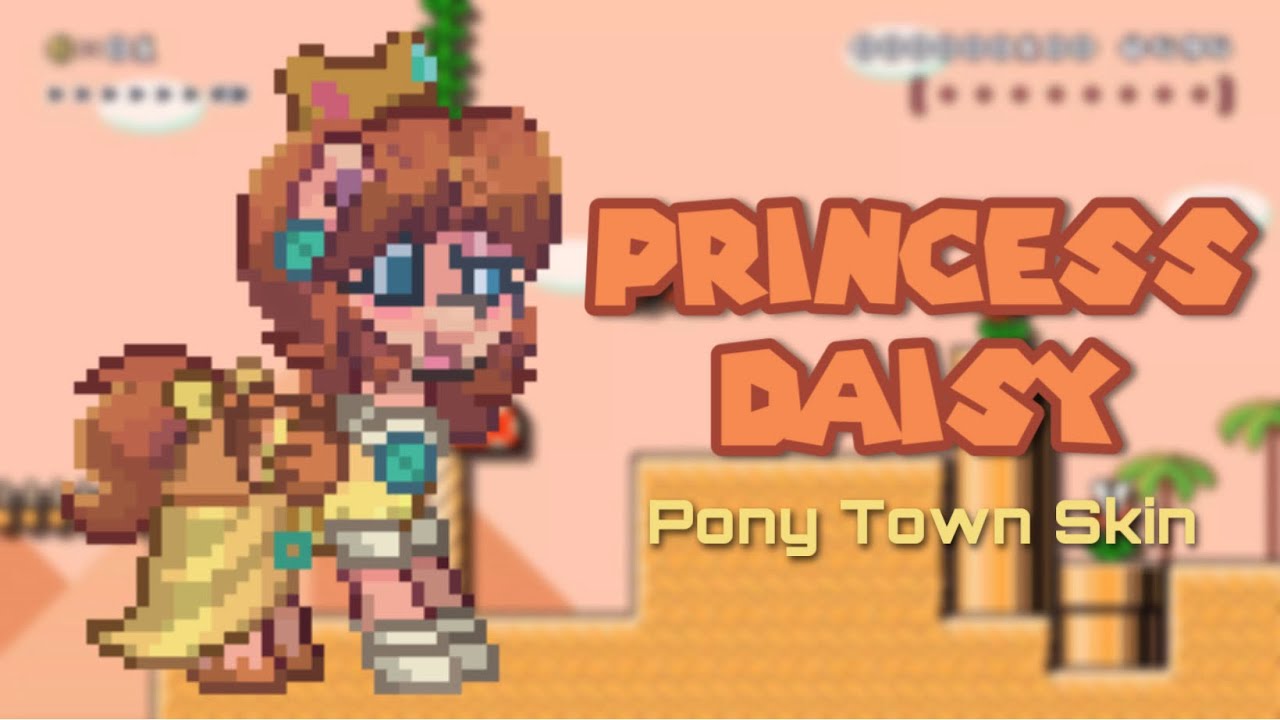 ⭐️ | Princess Daisy Pony Town Skin Tutorial ~ Super Mario - YouTube