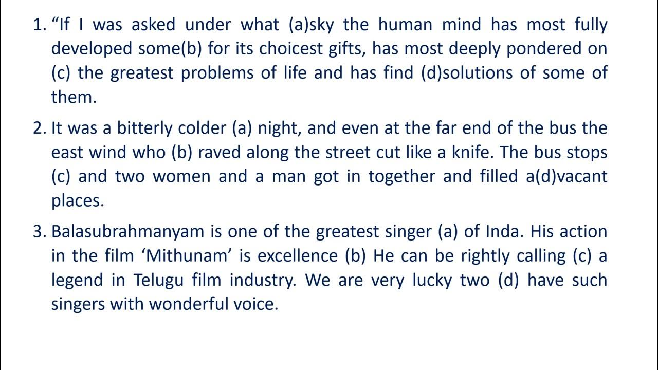 EDIT PASSAGE 22 video ENGLISH - YouTube