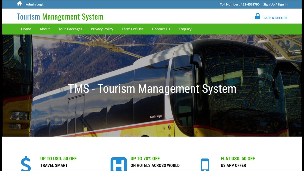 Online Tour and Travel Management Software - YouTube