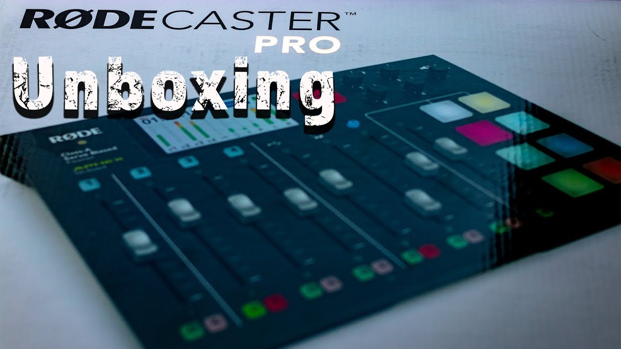 The RØDE Rodecaster pro Unboxing - YouTube