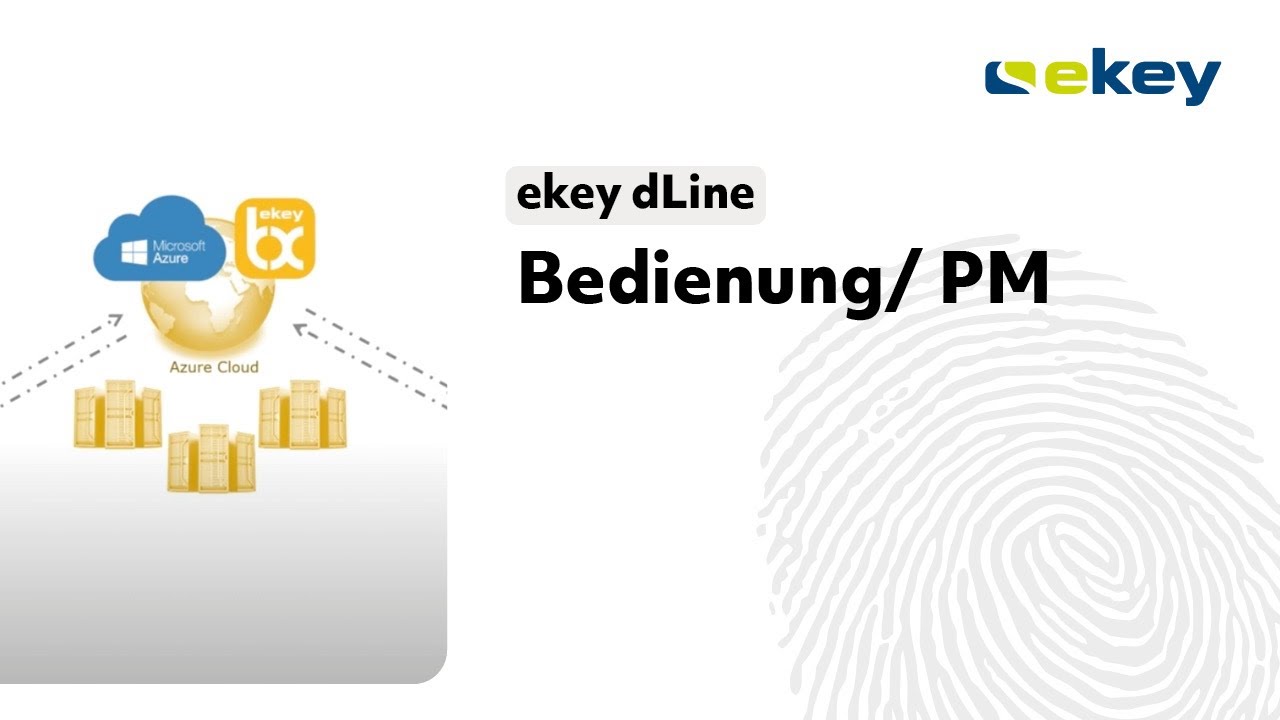 ekey dLine - Bedienung / PM - YouTube