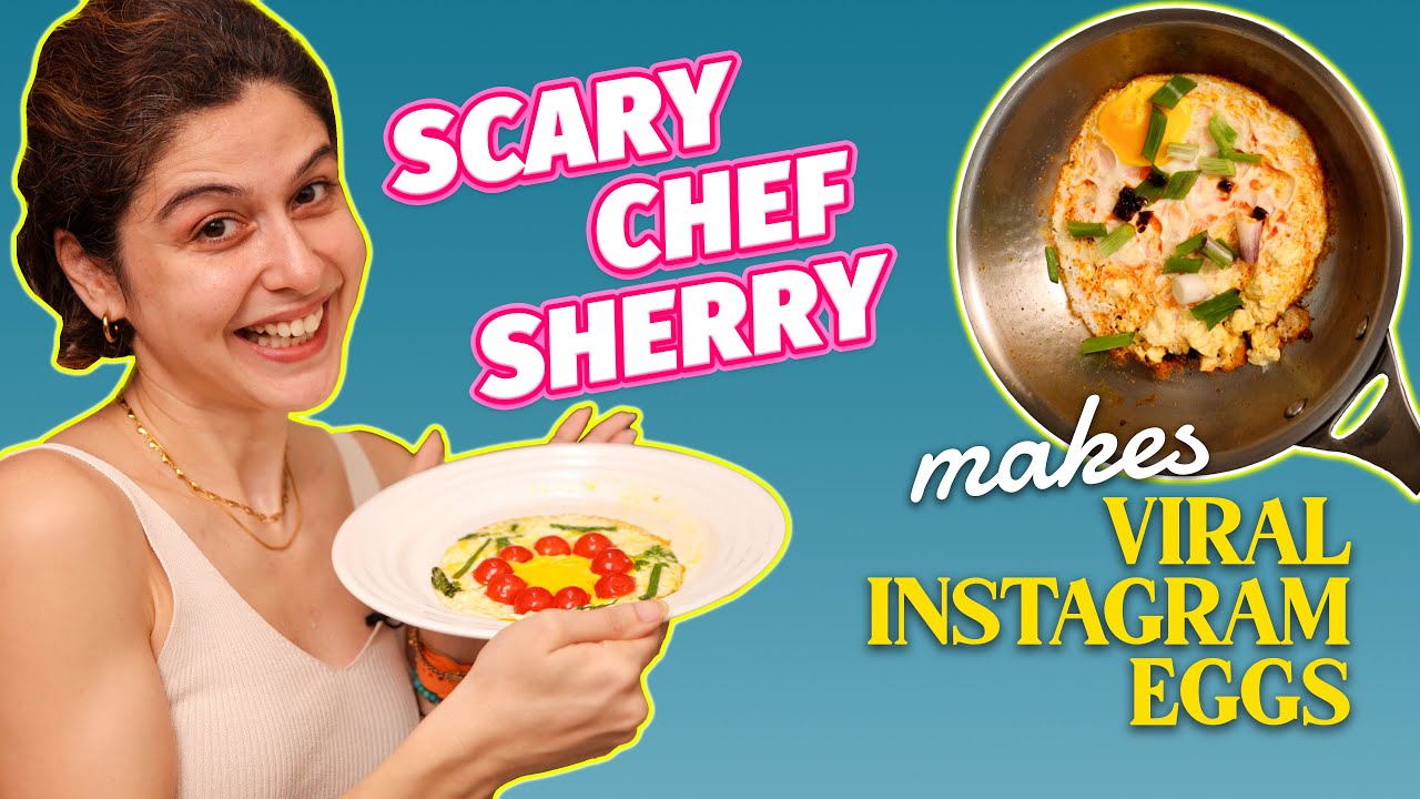 Scary Chef Tries Making Viral Egg Recipes 👩‍🍳 || Feta Chilli Oil Eggs ...