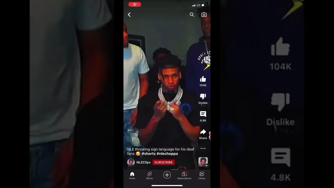 Nle choppa gang signs - YouTube