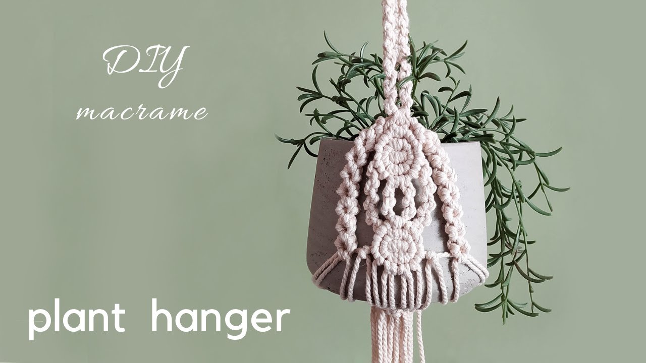 DIY Macramé plant hanger tutorial, new ways to begin and finish your ...