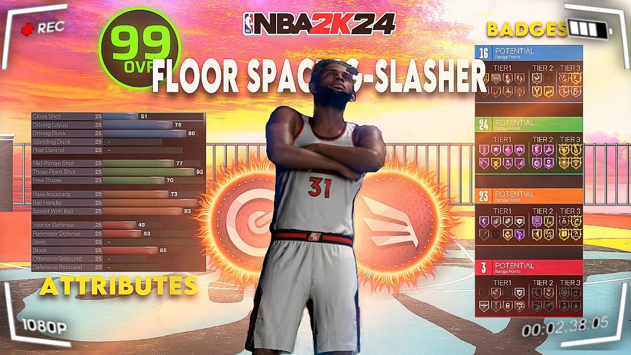 My Floor Spacing-Slasher build | NBA 2K24 - YouTube