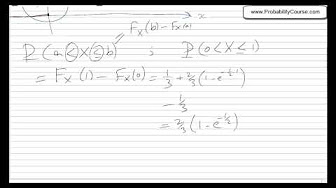 Chapter 4: Continuous and Mixed Random Variables - YouTube