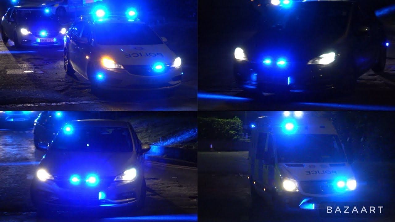 AWESOME Surrey Police CONVOY to new police station - Reigate - YouTube
