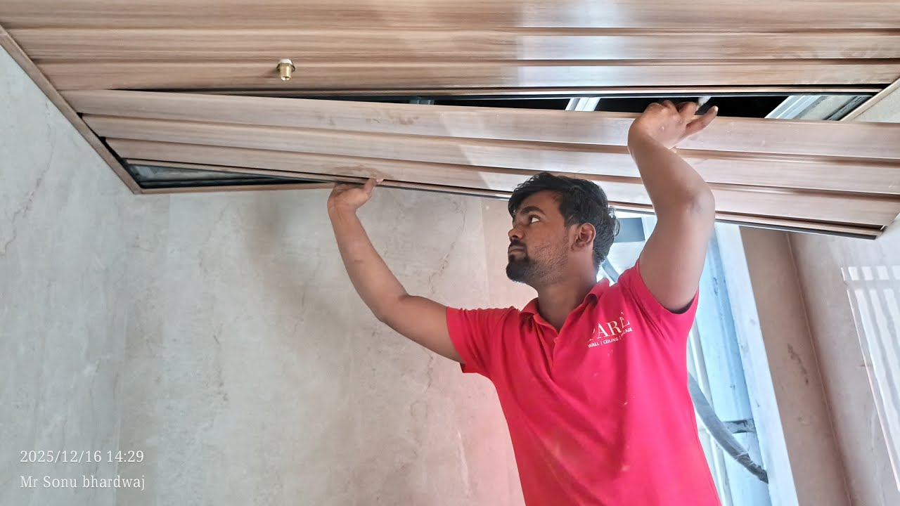 PVC Panel Installation. How to install pvc Panel . PVC False Ceiling # ...