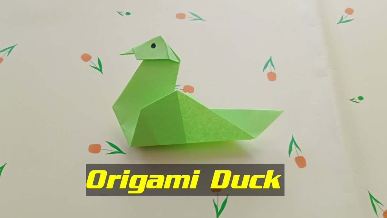 Origami Duck, easy origami duck tutorial |Cara buat Origami Bebek - YouTube