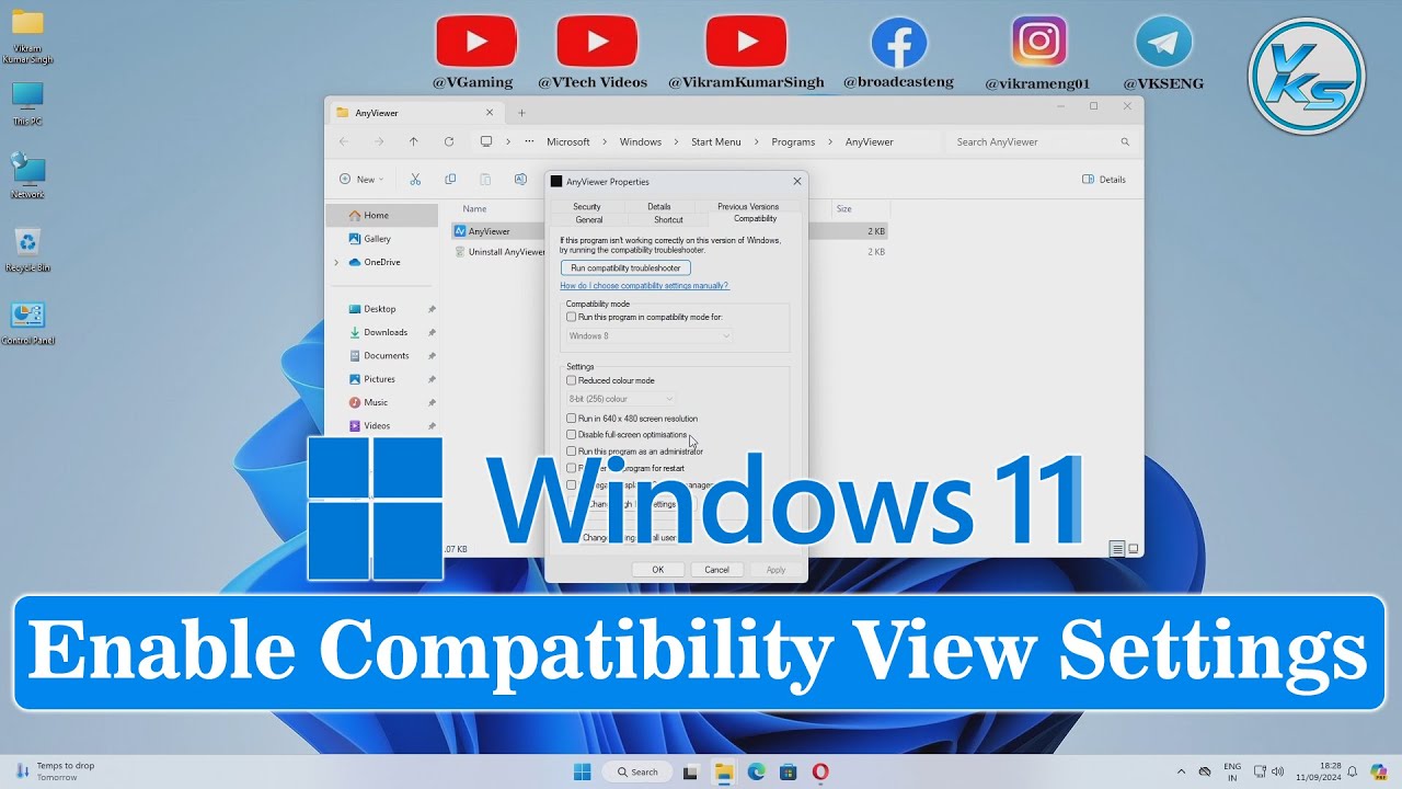 How To Enable Compatibility View Settings in Windows 11 - YouTube