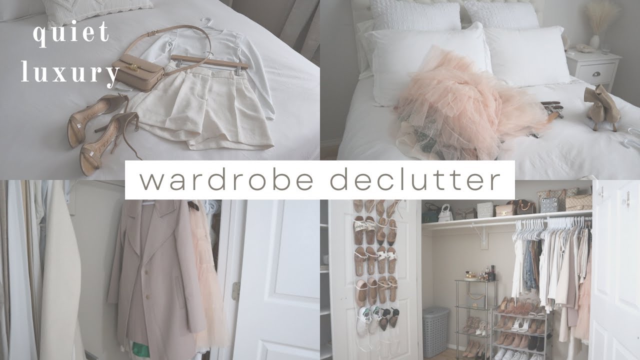 Wardrobe/closet declutter // old money & quiet luxury for women ...