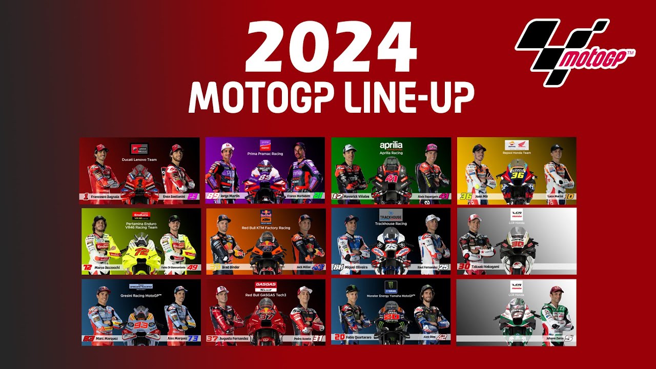 Line-UP MOTOGP 2024!!! Mana Jagoan Kalian?? - YouTube