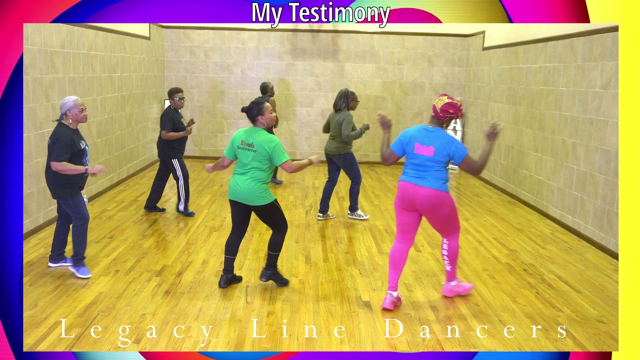 My Testimony Gospel Line Dance - YouTube
