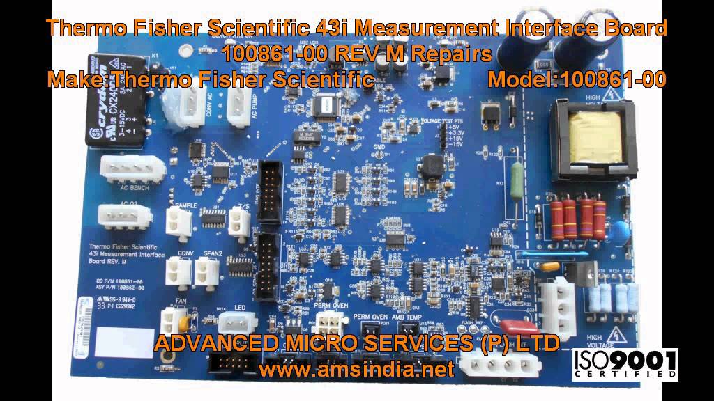 Thermo Fisher Scientific 43i Measurement Interface Board 100861 00 REV ...