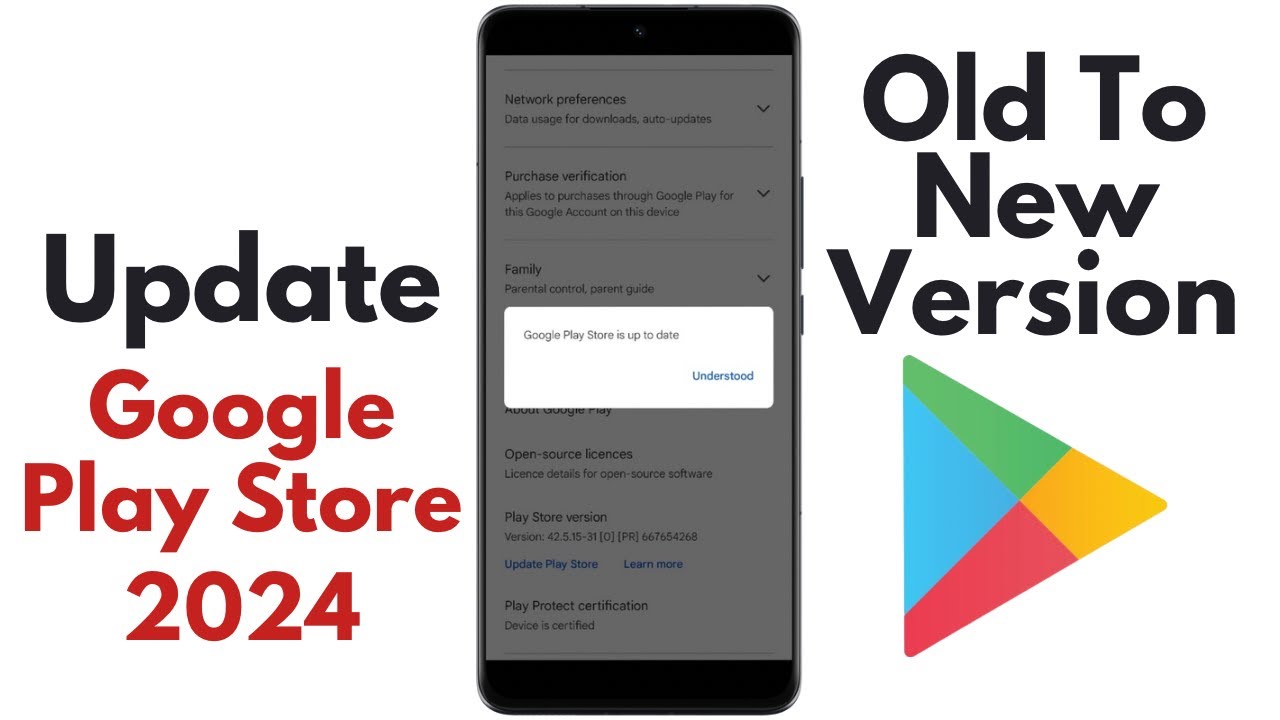 How To Update Google Play Store Old Version To New Version - YouTube