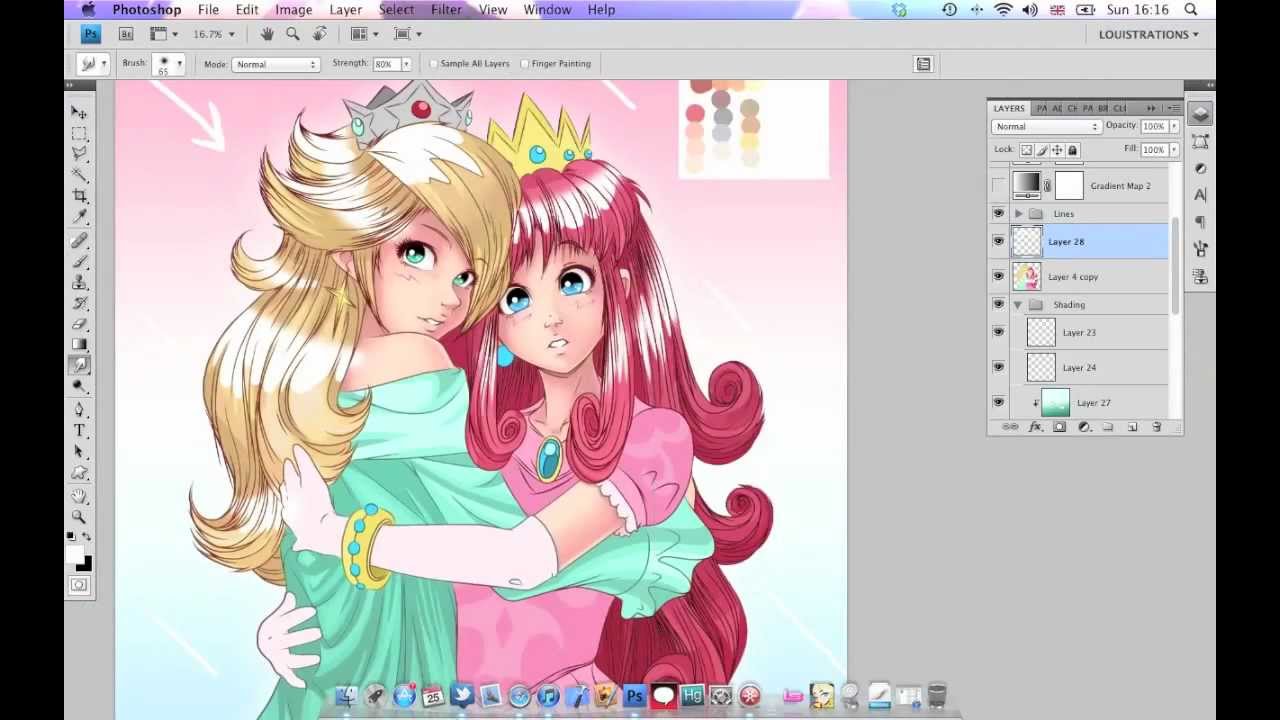 Nintendo Princesses, Time Lapse - YouTube