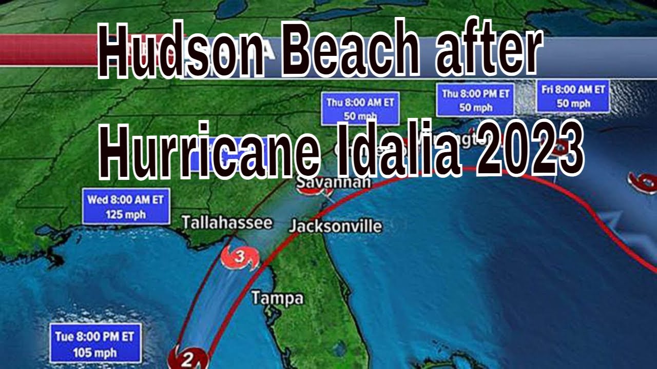 Hudson Beach: The Day After Hurricane Idalia - YouTube