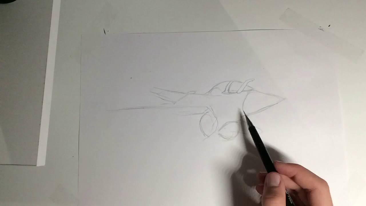 Comment faire un avion (Rafale) en dessin - YouTube
