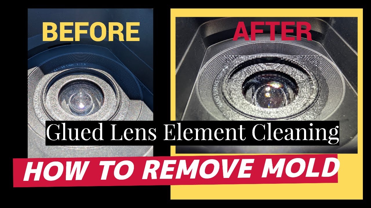 Glued lens element cleaning for camera, camcorder, mold and fungus ...