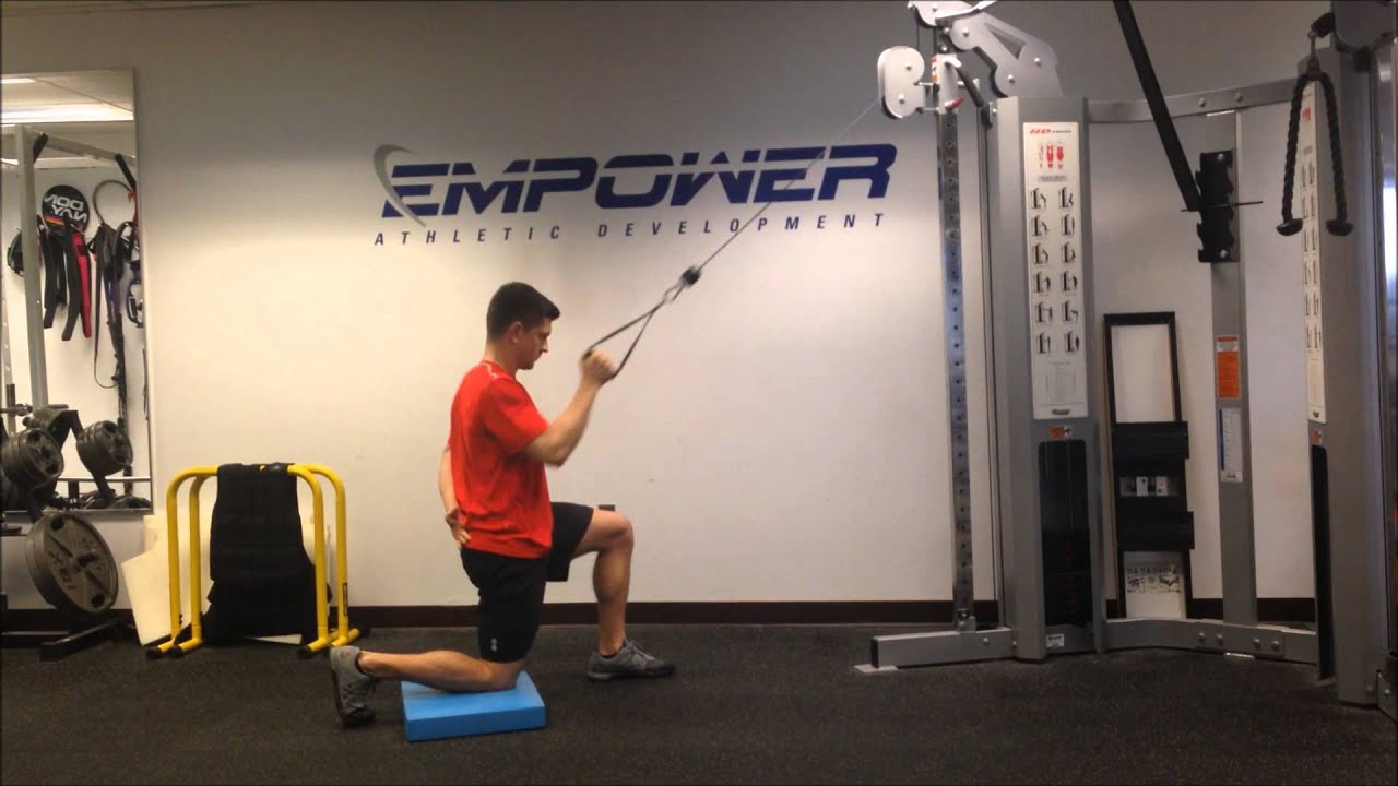 HALF KNEELING CABLE PULLDOWN - YouTube