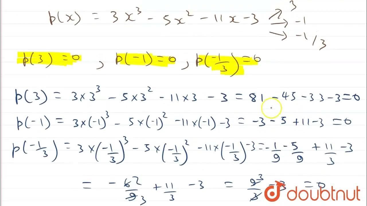 Verify That 3 1 1 3 Are The Zeroes Of The Cubic Polynomial P x 3x verify-that-3-1-1-3-are-the-zeroes-of-the-cubic-polynomial-p-x-3x