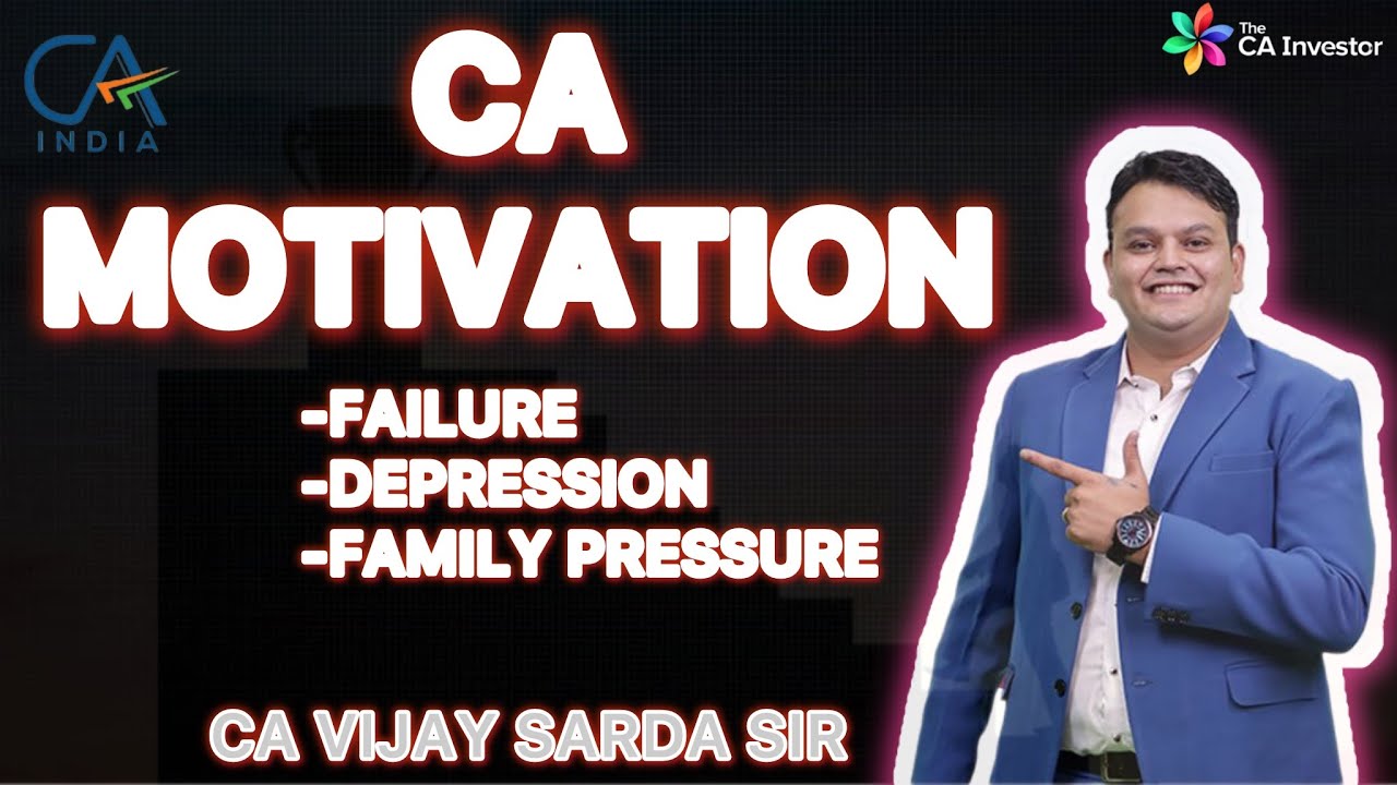 CA MOTIVATION🔥| CA MOTIVATIONAL VIDEO BY CA VIJAY SARDA SIR ️| CA ...